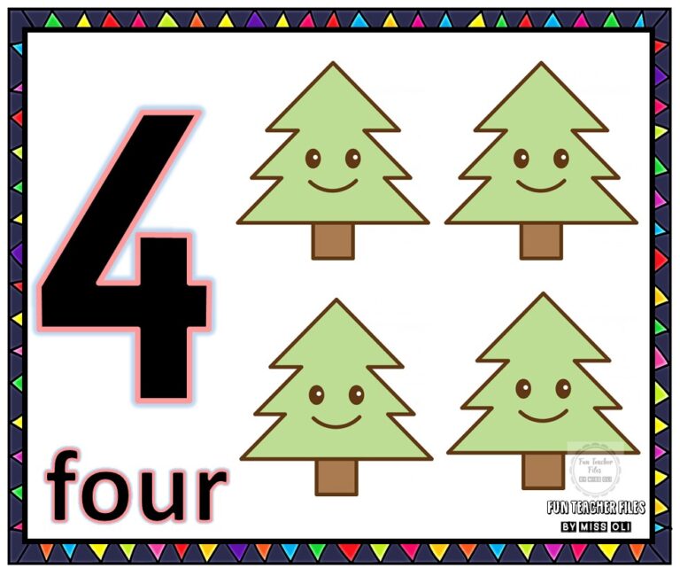 Number Flashcards 1 20 Fun Teacher Files Number Flashcards 1 20 Fun Teacher Files