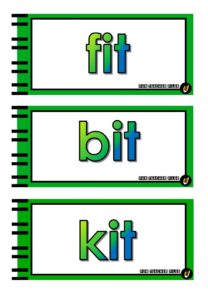 Short i Vowel Sound Flashcards - Fun Teacher Files