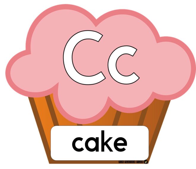 Alphabet A to Z Cupcake Flashcards - Fun Teacher Files