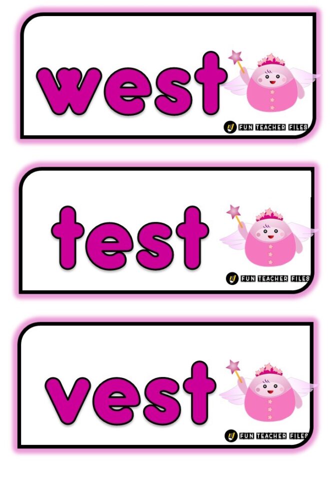 Word Family -st Ending Flashcards - Fun Teacher Files