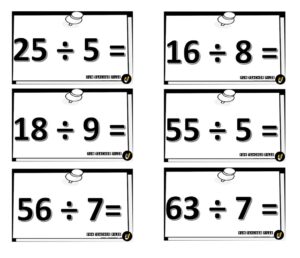 Division Flashcards - Fun Teacher Files