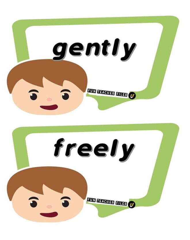 Adverbs Flashcards - Fun Teacher Files
