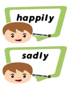 Adverbs Flashcards - Fun Teacher Files