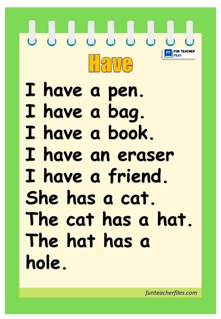 Reading Common Words In Sentences Fun Teacher Files Reading Common Words In Sentences Fun Teacher Files