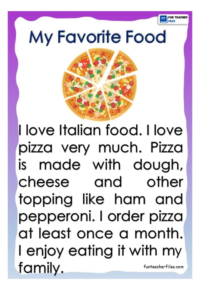 Reading Passages about Favorites Set 1 - Fun Teacher Files