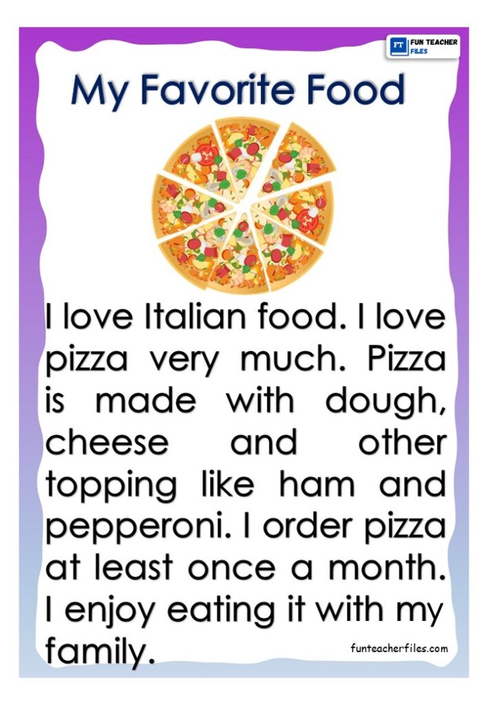 Reading Passages about Favorites Set 1 - Fun Teacher Files