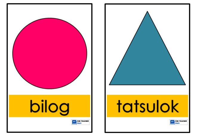Iba't-ibang Hugis Flashcards - Fun Teacher Files