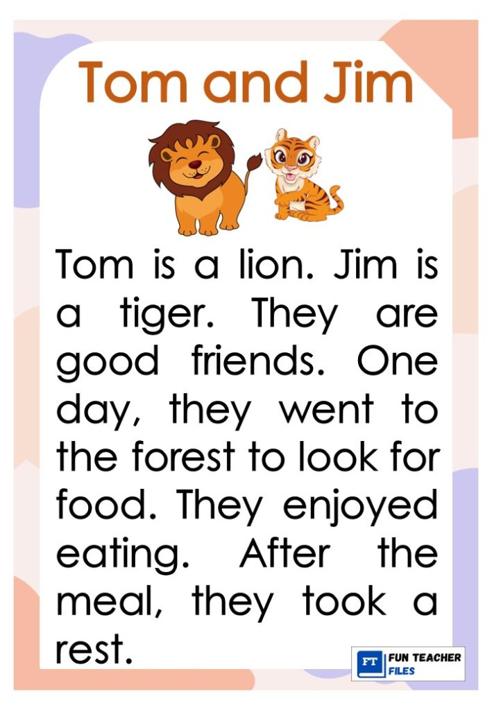 Reading Passages about Animals Set 1 - Fun Teacher Files