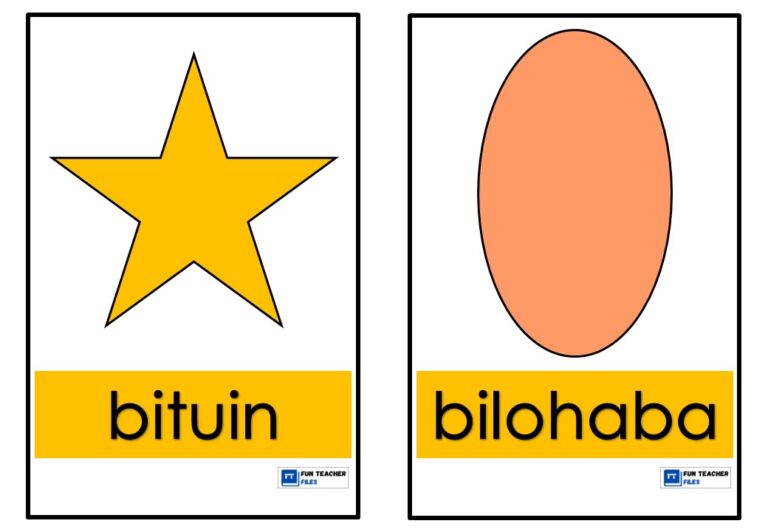 Iba't-ibang Hugis Flashcards - Fun Teacher Files