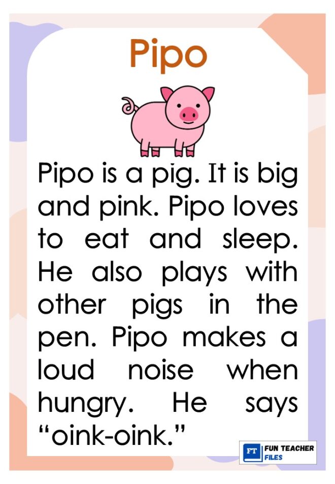 Reading Passages about Animals Set 1 - Fun Teacher Files