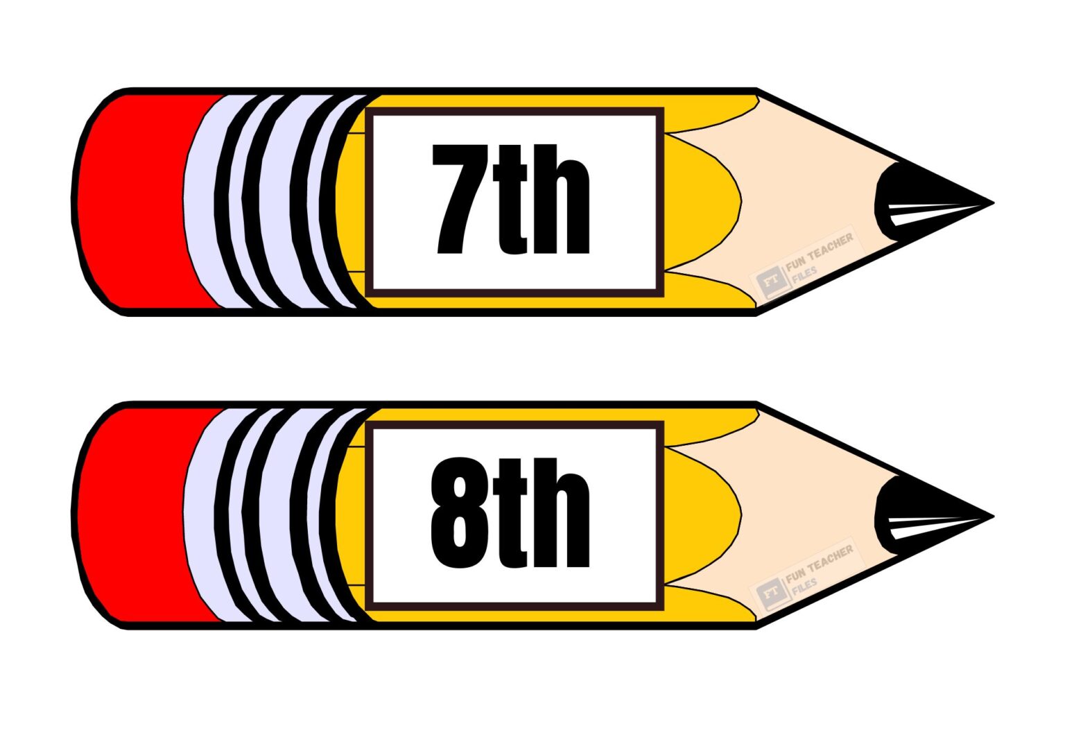Ordinal Numbers Flashcards Set 1 - Fun Teacher Files
