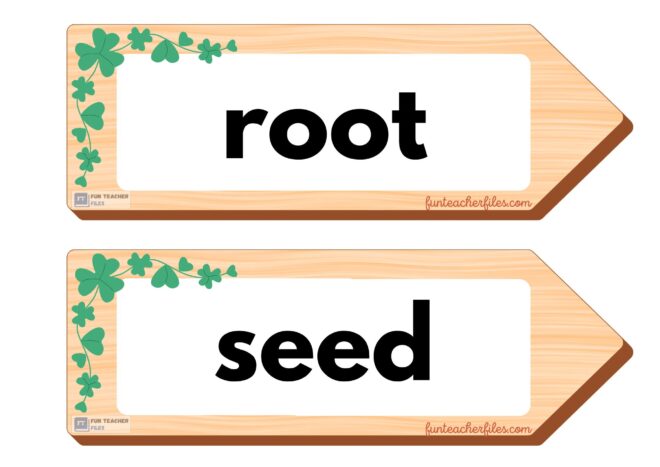 Parts of a Plant Flashcards - Fun Teacher Files