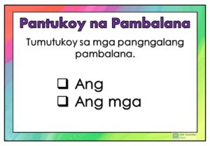 Dalawang Uri ng Pantukoy - Fun Teacher Files