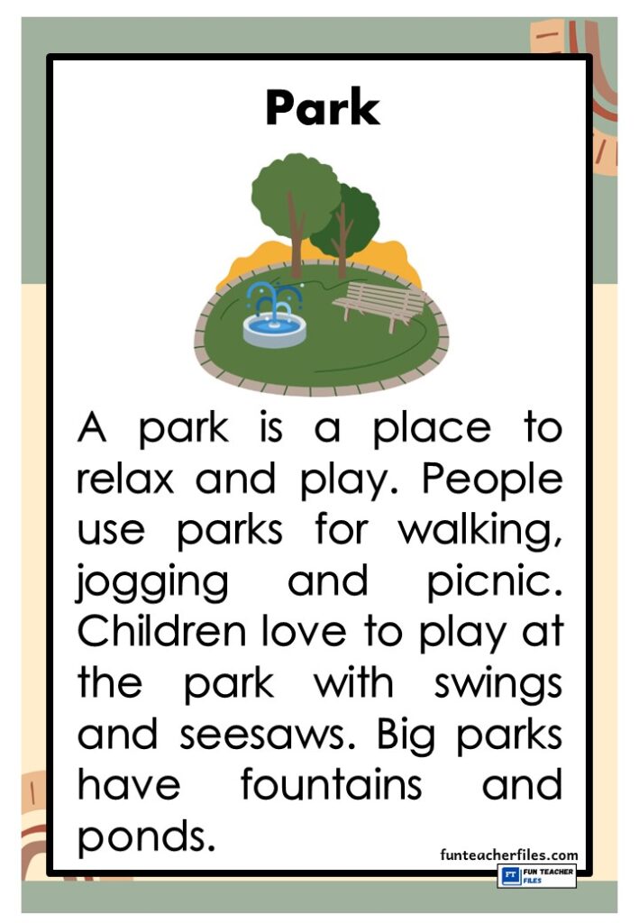 Reading Passages About Places Set 2 Fun Teacher Files Reading Passages About Places Set 2 Fun Teacher Files