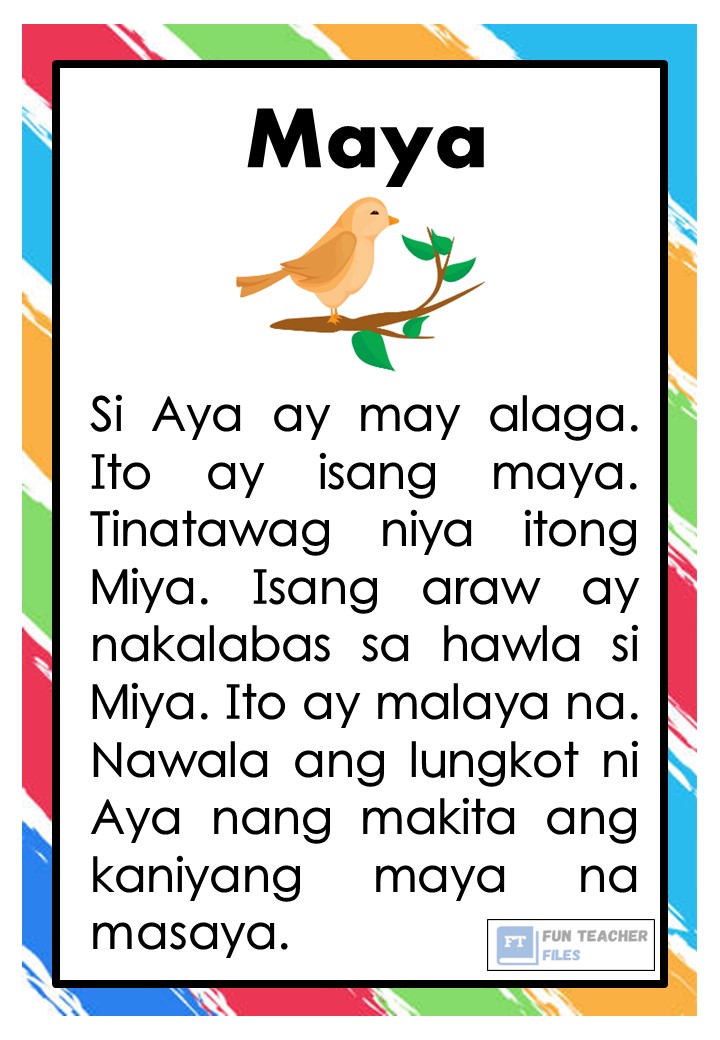 Filipino Reading Passages Set 3 Fun Teacher Files