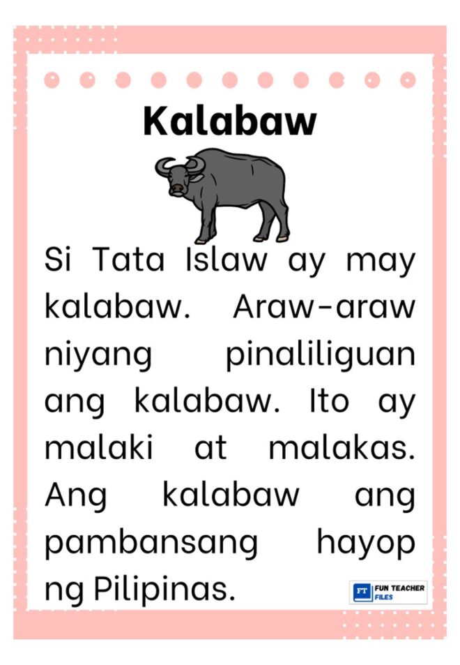 Tagalog Reading Passages Set 2 Fun Teacher Files Tagalog Reading Passages Set 2 Fun Teacher Files