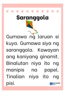 Tagalog Reading Passages Set 2 - Fun Teacher Files