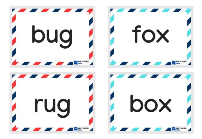 Rhyming Words Flashcards Set 2 - Fun Teacher Files