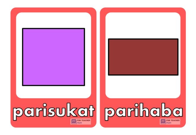 Iba't-ibang Hugis Flashcards - Fun Teacher Files