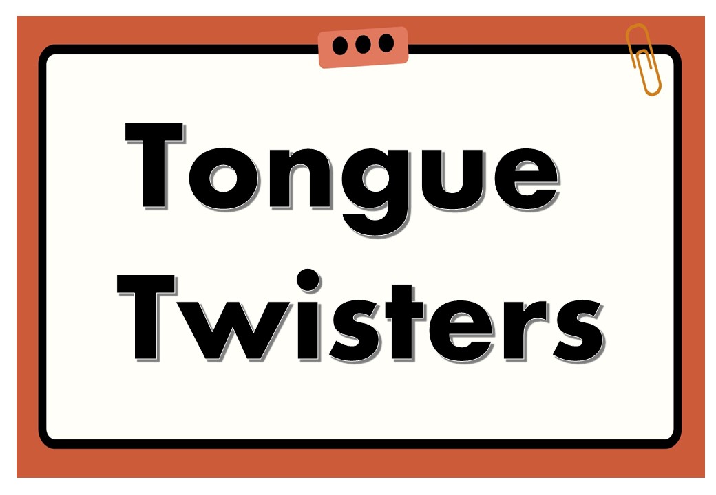 Tongue Twister Flashcards - Fun Teacher Files