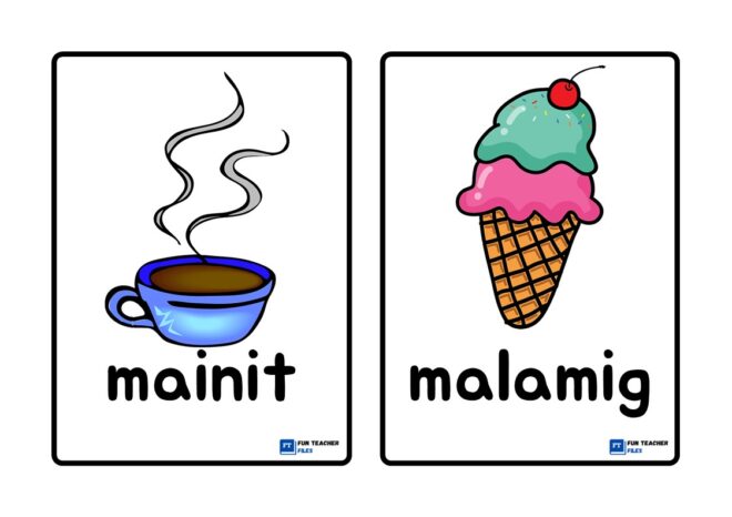 Salitang Magkasalungat Flashcards 1 - Fun Teacher Files