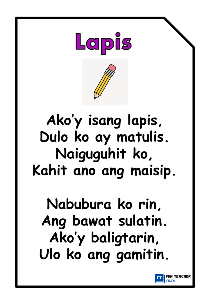Filipino Reading Passages About School Fun Teacher Files
