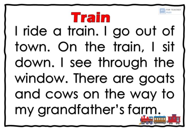 Reading Passages about Transportation Set 1 - Fun Teacher Files