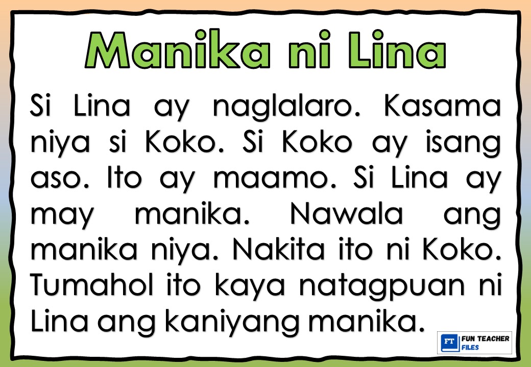 Filipino Reading Materials With Comprehension Questions Set 2 Fun Filipino Reading Materials With Comprehension Questions Set 2 Fun