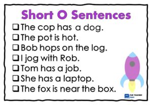 Short Vowel Sounds in Sentences for Reading Practice - Fun Teacher Files