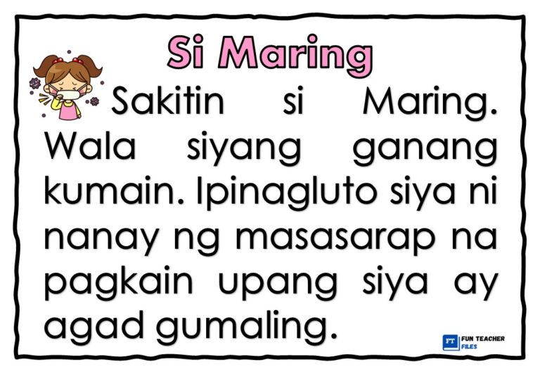Reading Materials in Filipino Set 6 - Fun Teacher Files