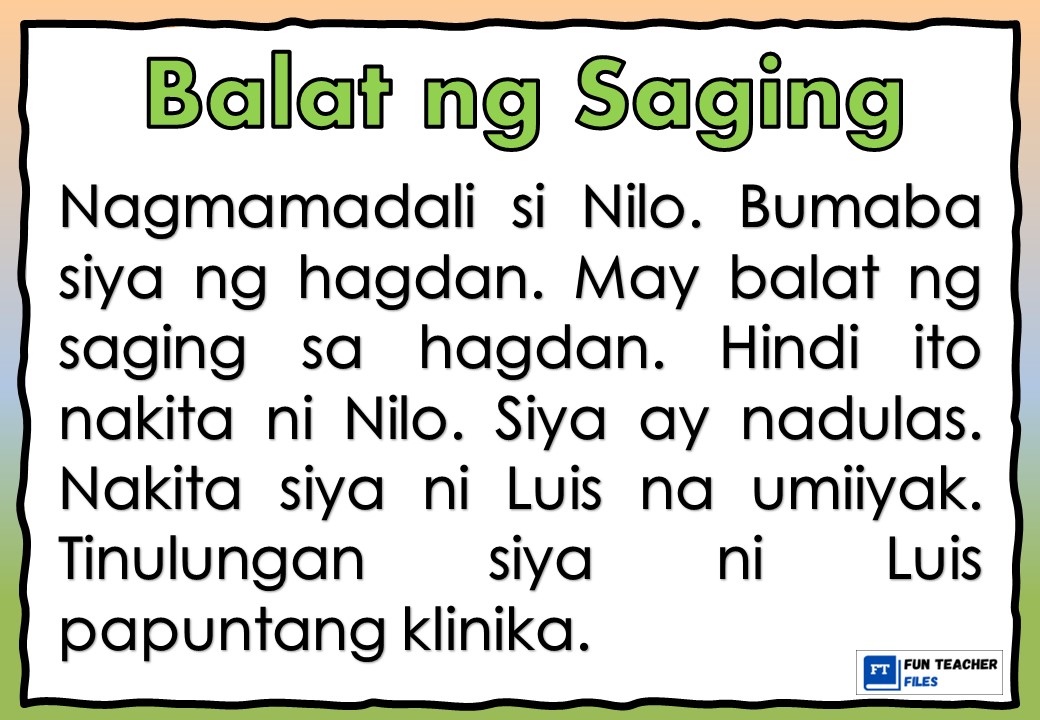 Filipino Reading Materials With Comprehension Questions Set 2 Fun Filipino Reading Materials With Comprehension Questions Set 2 Fun