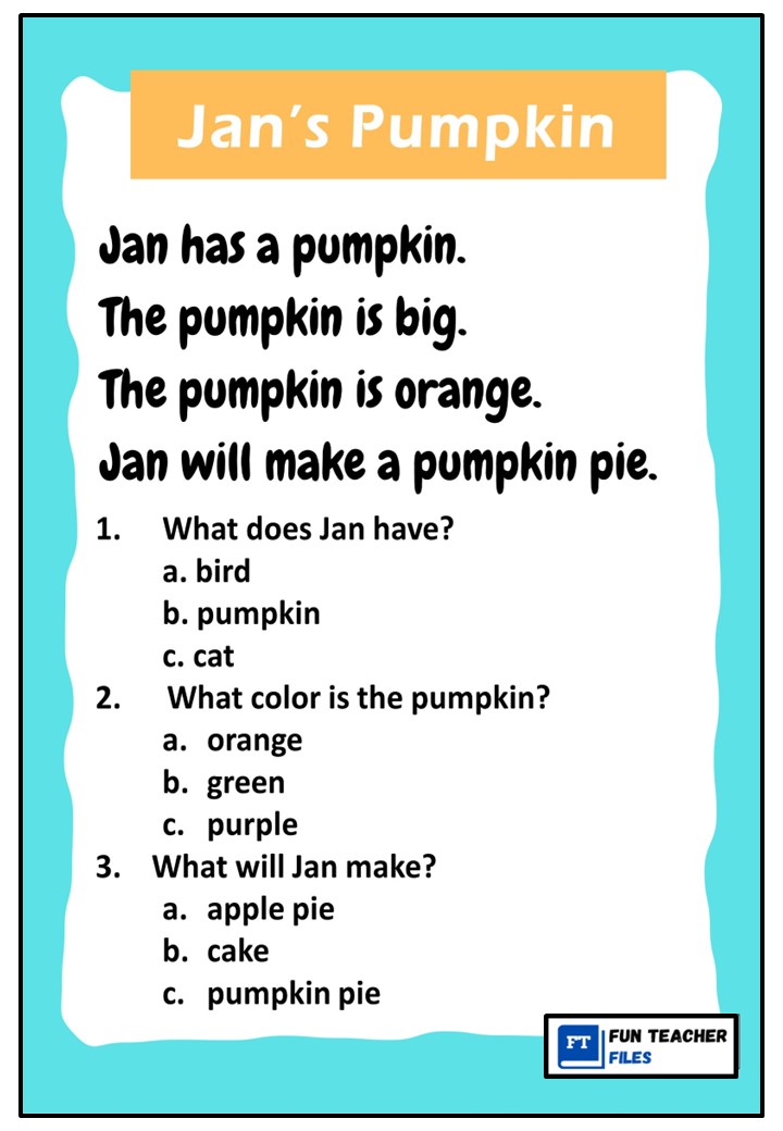 Reading Passages with Comprehension Question Set 2 - Fun Teacher Files