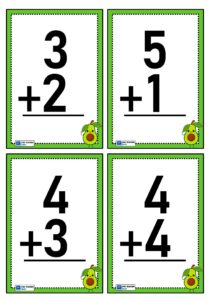 Addition Flashcards with Sums 10 or Less - Fun Teacher Files