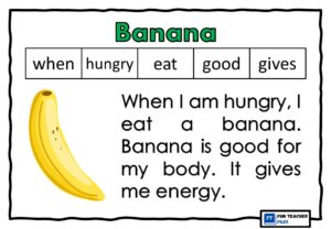 Reading Practice with Sight Words Set 2 - Fruits - Fun Teacher Files