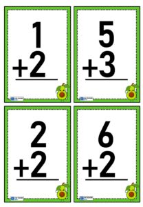 Addition Flashcards with Sums 10 or Less - Fun Teacher Files