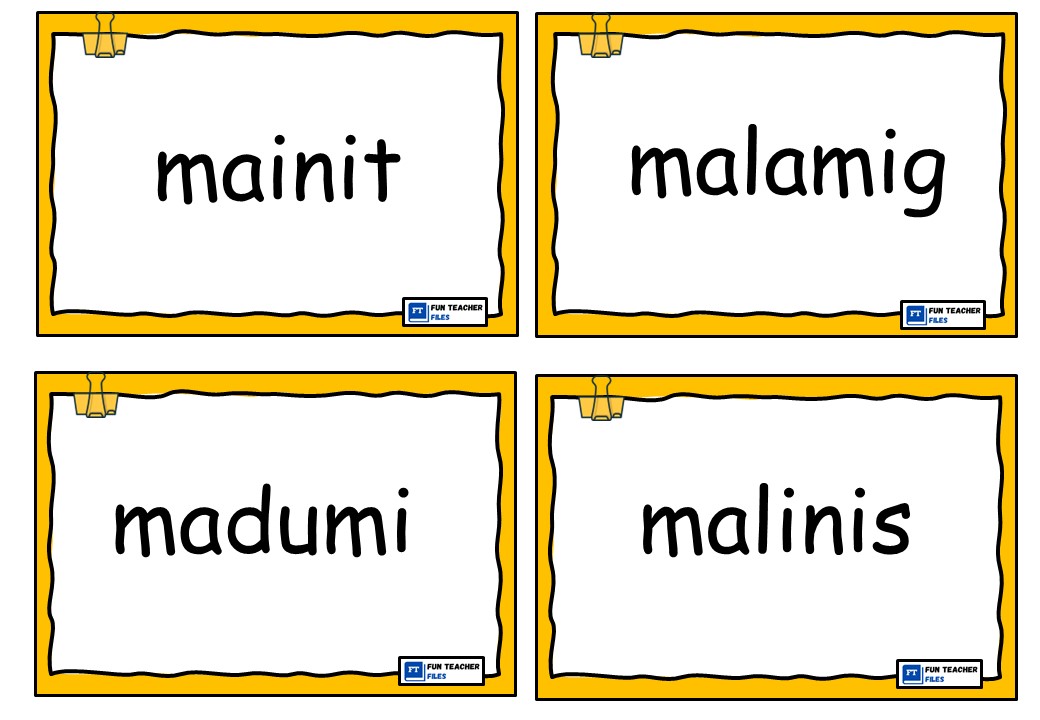 Pang uri Flashcards Fun Teacher Files Pang uri Flashcards Fun Teacher Files