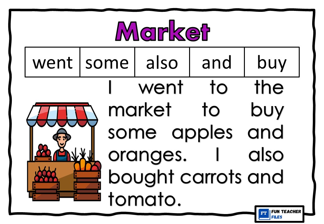 Reading Practice with Sight Words Set 4 – Places - Fun Teacher Files