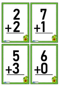 Addition Flashcards with Sums 10 or Less - Fun Teacher Files