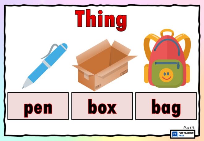 Nouns Picture Cards - Fun Teacher Files