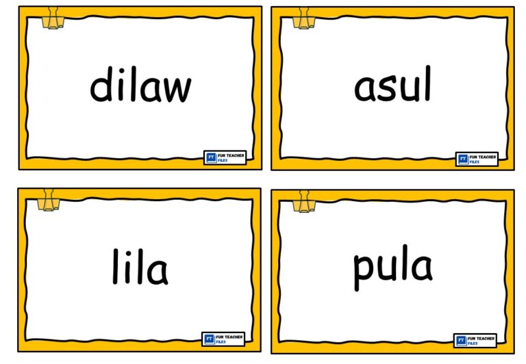 Pang-uri Flashcards - Fun Teacher Files