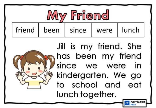 Reading Practice with Sight Words Set 5 – People - Fun Teacher Files