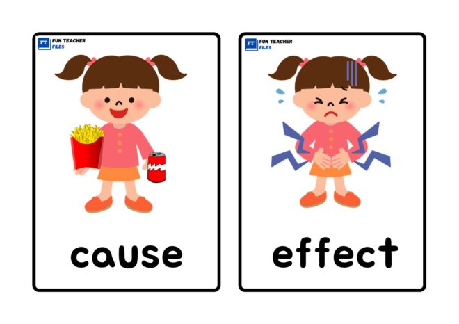 Cause and Effect Flashcards - Fun Teacher Files