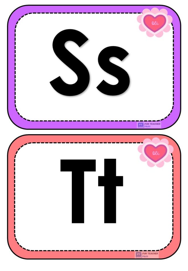 Alphabet Flashcards Set 1 - Fun Teacher Files