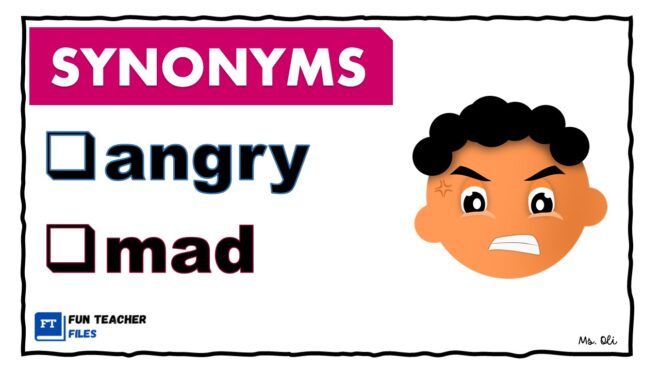 Synonym Flashcards Set 4 - Fun Teacher Files