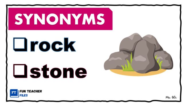 Synonym Flashcards Set 4 - Fun Teacher Files