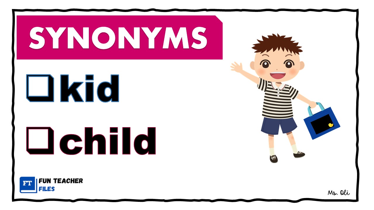 Synonym Flashcards Set 4 - Fun Teacher Files