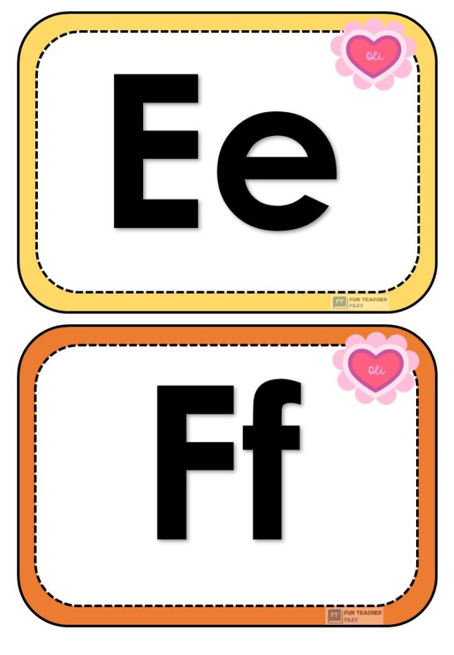 Alphabet Flashcards Set 1 - Fun Teacher Files