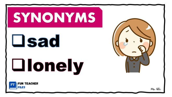 Synonym Flashcards Set 4 - Fun Teacher Files