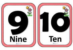 Numbers 1 to 10 Flashcards Set 2 - Fun Teacher Files