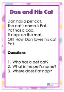 Reading Passages with Comprehension Question Set 1 - Fun Teacher Files